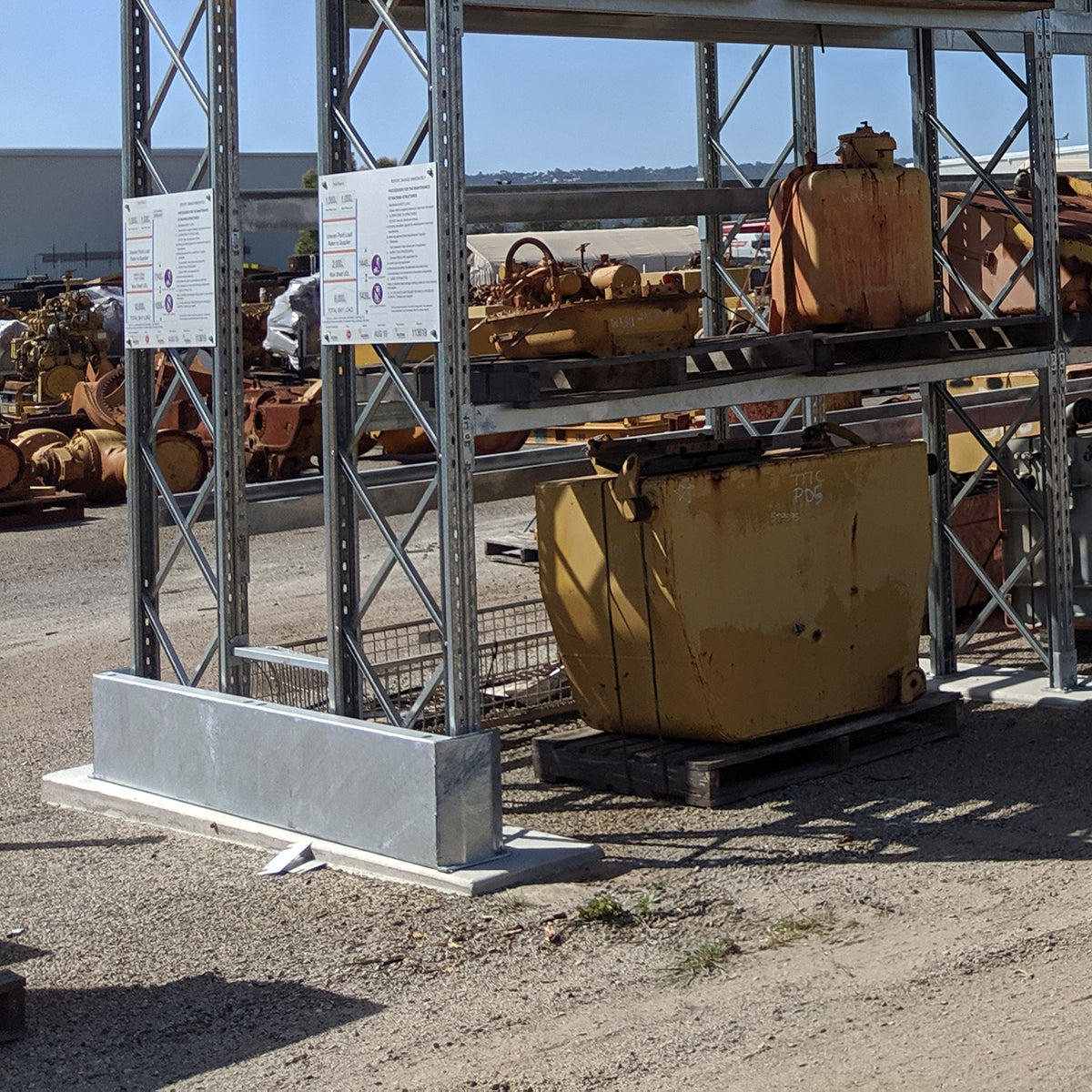 Outdoors Galvanised Pallet Racking | Shelving Supply Australia