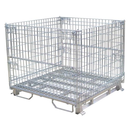 Economical Collapsible Mesh Cage - 950mm High — Shelving Supply Australia